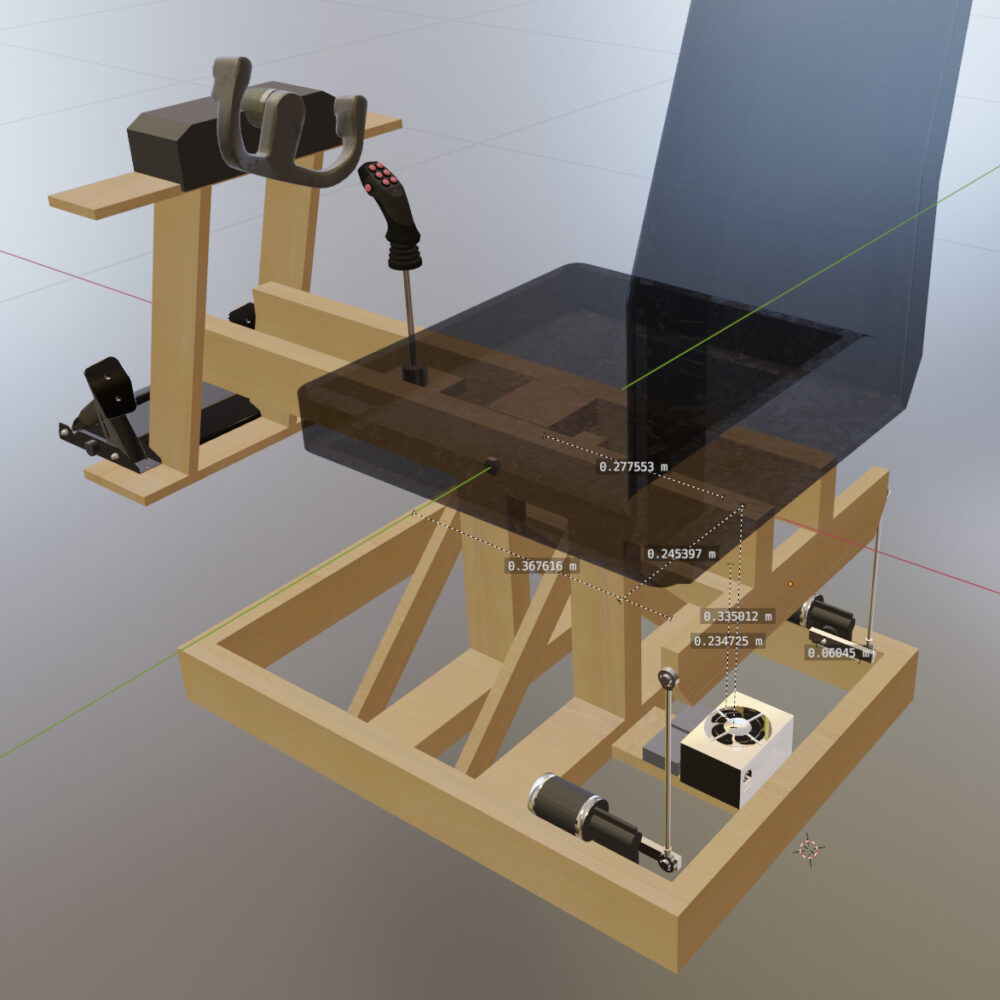 2DOF Motion Simulator DIY File Package - Roman Design