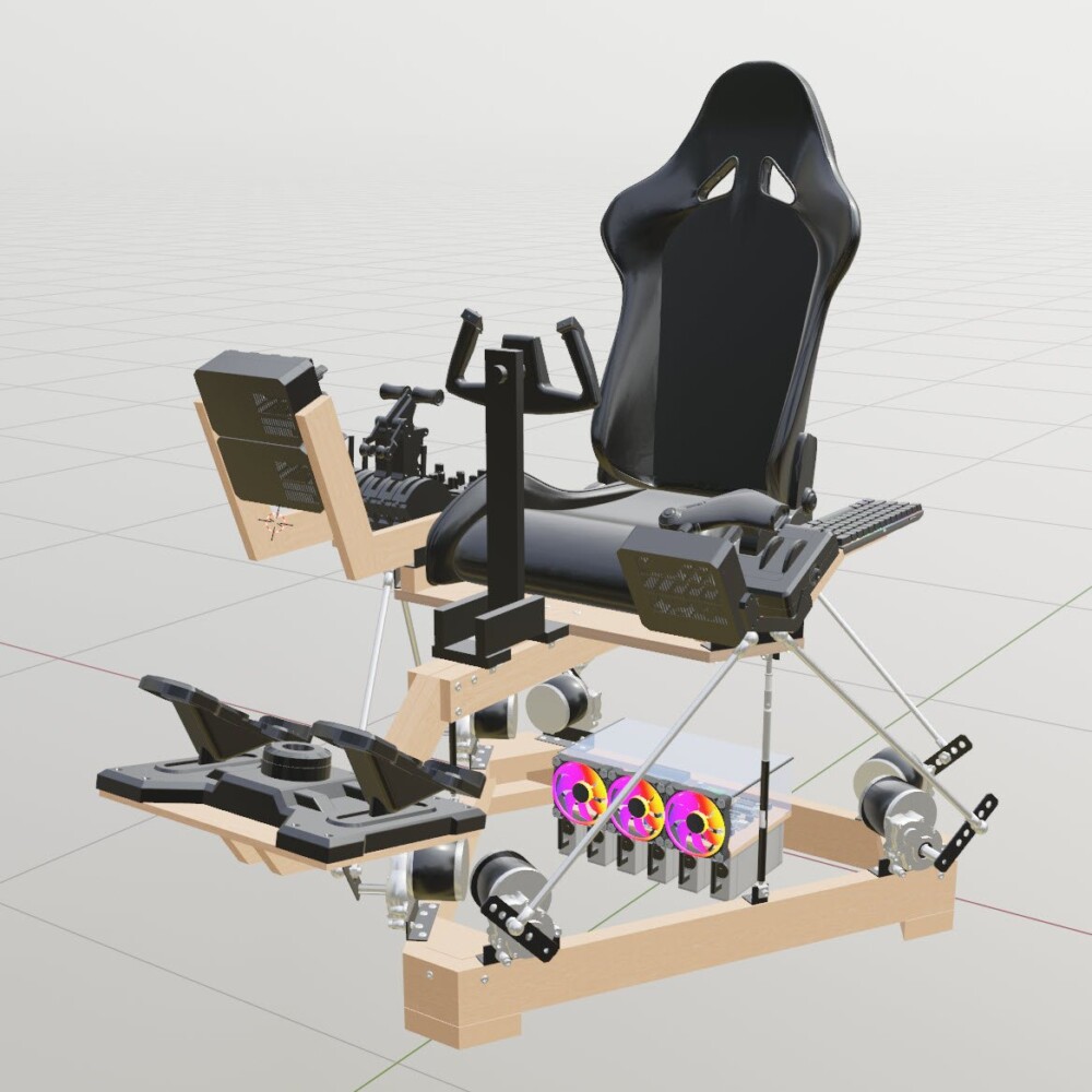 6DOF Motion Simulator Design & Build Plans - Roman Design