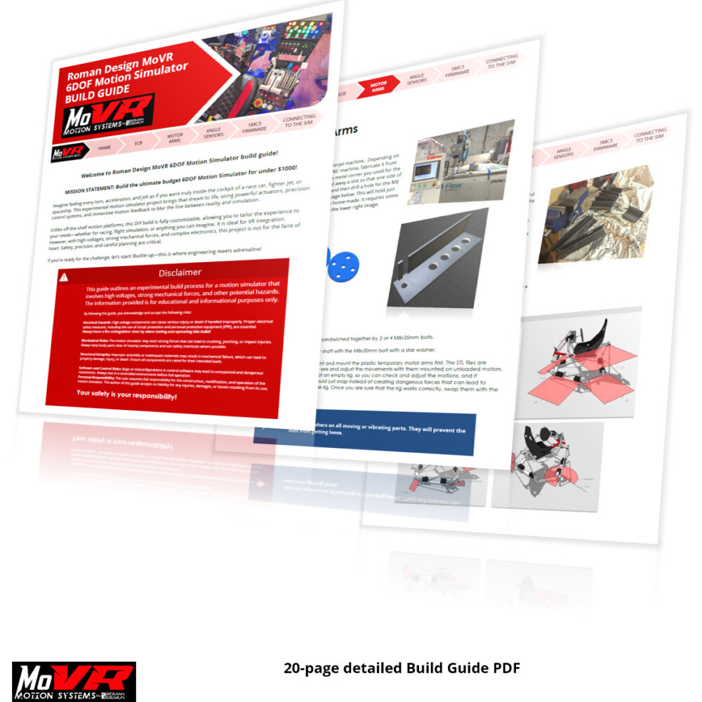 6DOF Motion Simulator Design & Build Plans - Roman Design